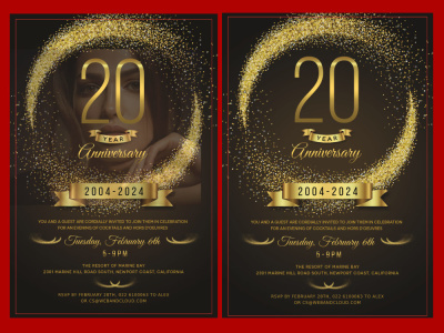This elegant invitation card with picture/logo + Digital & printable ...