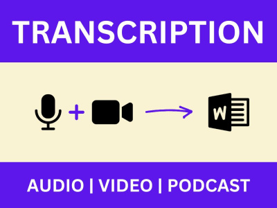 Audio/Video Transcription Service | Precise & Timely Delivery | Upwork