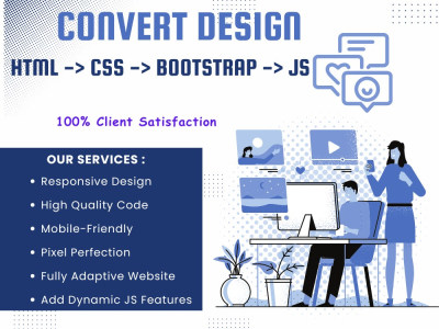 Adaptive Mobile-Friendly Website PSD To HTML CSS Bootstrap JavaScript ...