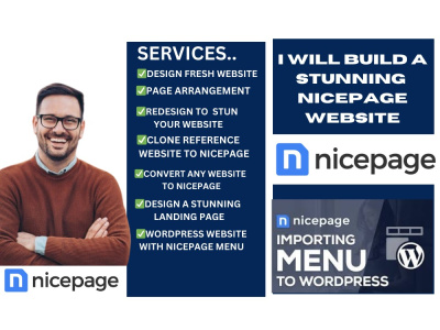 Stunning Nicepage Website| design Nicepage| Redesign Nicepage Landing PAGE | Upwork