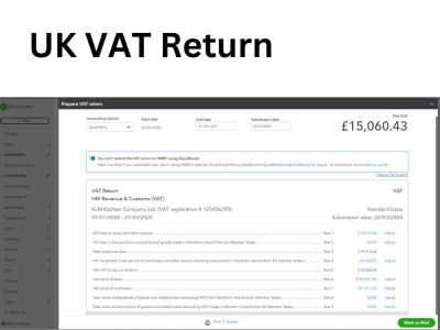 UK VAT return, MTD registration to HMRC with QuickBooks online | Upwork