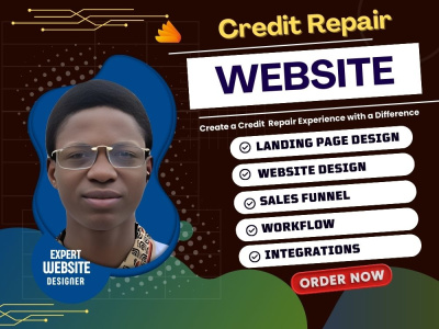 Credit repair website, landing page, credit repair sales funnel ...