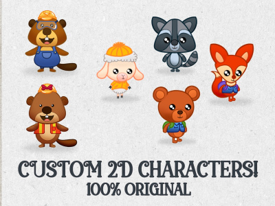 100% original 2d game characters or game assets! | Upwork