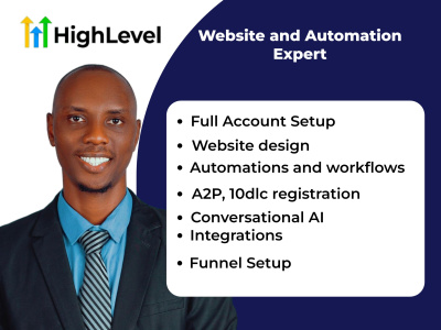 Gohighlevel website ghl automation, funnel, landing page | Upwork