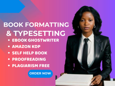 Book formatting, typesetting for ebook, book layout design, amazon kdp ...