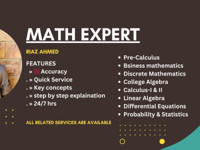 All expert math services including tutoring & assisting | Upwork