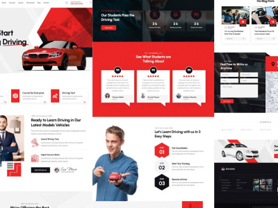 Design custom driving school website with booking system | Upwork