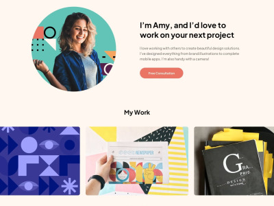 A fantastic nice looking portfolio/personal website | Upwork
