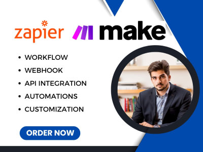Zapier zap integration zapier automation webhooks api make.com | Upwork