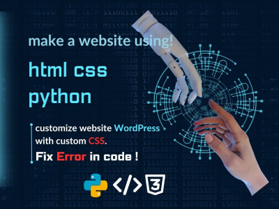 Code for html css or a python script and fix error | Upwork