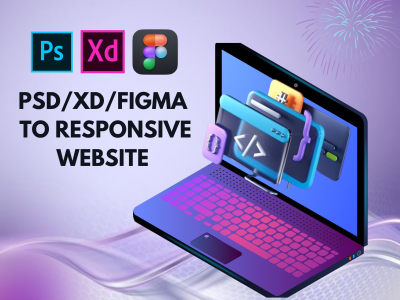 PSD/XD/FIGMA to Responsive HTML, CSS website will be provided to you ...