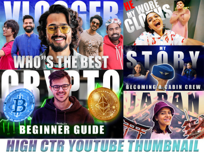 A high CTR attractive eye Cathy YouTube thumbnail | Upwork