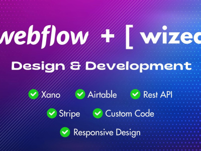 Webflow website | webflow + wized + xano | webflow firebase, airtable. | Upwork