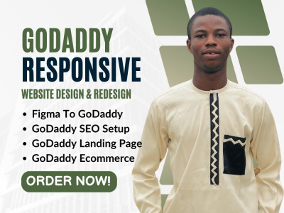 GoDaddy Website Setup, GoDaddy website Redesign, Figma to GoDaddy | Upwork