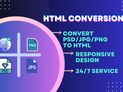 Seamless HTML Conversion Template for Stunning Websites | Upwork