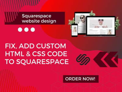 Squarespace website design, fix add custom html and css code to your square | Upwork