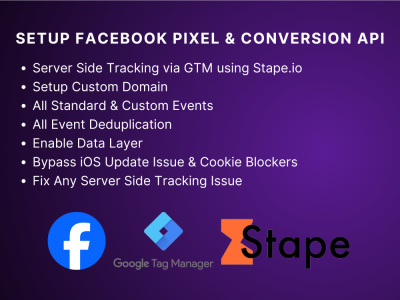 Facebook Conversion API Setup & Server Side Tracking via GTM using Stape.io | Upwork