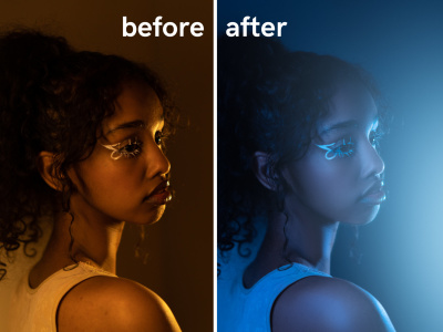High-level color adjustment in the photo | Color correct | Retouching ...