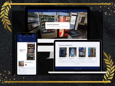 A responsive vending machine website, vending machine landing page | Upwork