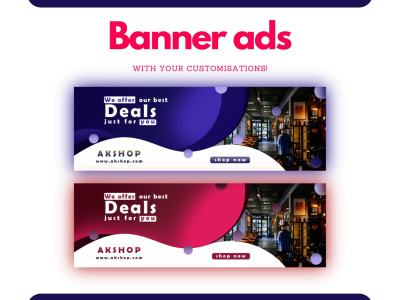 A cool banner ads design | Upwork