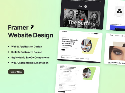 Attractive Framer Web Design | Upwork