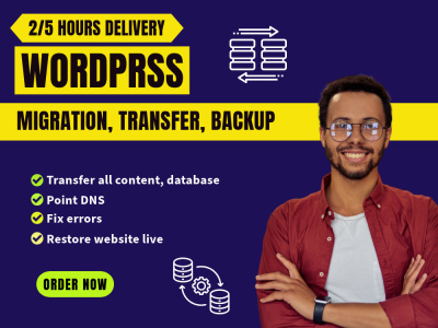 Wordpress migration | transfer | backup | restore service | Upwork