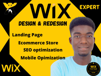 A clean WIX web design with on page SEO set up Wix SEO wiz on wix editorX | Upwork