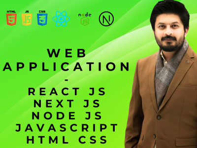 Web Application using Html CSS Javascript React js Node js and Next js ...