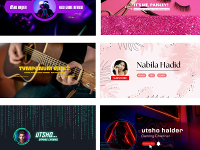 A Master YouTube Banner Designer | Upwork