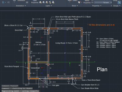 Detailed Plan and Elevations of a RCC Building | Upwork