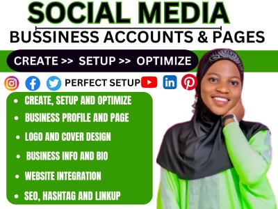 Perfectly create, setup, and optimize all social media accounts | Upwork