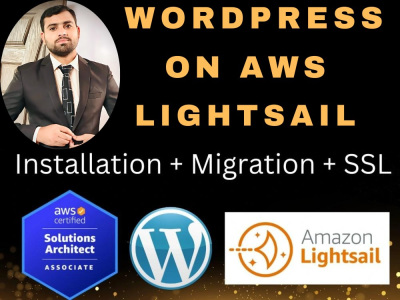WordPress installed on AWS LightSail with free SSL included | Upwork