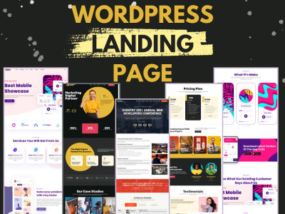 Responsive wordpress landing page | Elementor landing page | 1 page website | Upwork