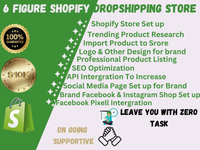 Well launch and manage shopify dropshipping store | Upwork