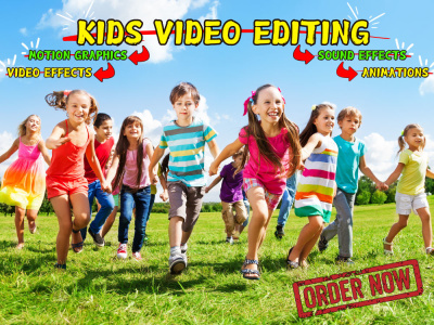 Engaging Kids or children video editing professionally | Upwork
