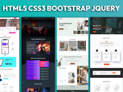 HTML5 CSS3 Bootstrap jQuery JavaScript Front End Modern Website | Upwork
