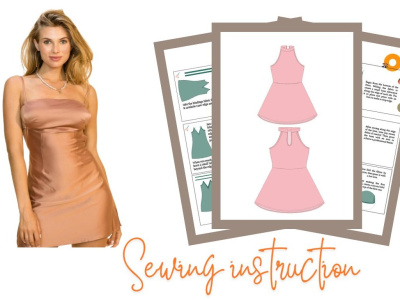 Step by step sewing instruction for your pattern & illustrated figures ...
