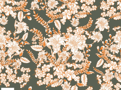 Hand drawn digital toile de jouy seamless pattern for textiles | Upwork