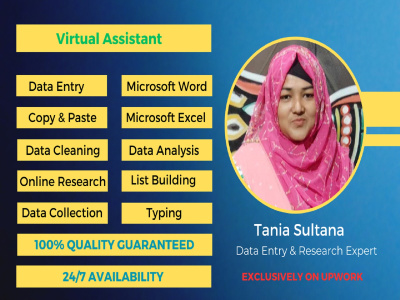 Data Entry, Copy & Paste, Data Cleaning, Contact List Building, VA Service | Upwork