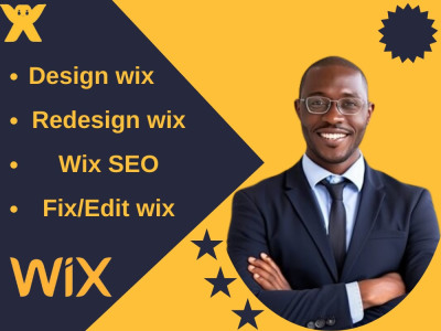 Wix website design, redesign wix website, fix, edit wix website, revamp ...
