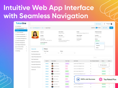 A Intuitive Web App Interface with Seamless Navigation | Upwork