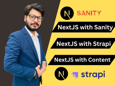Nextjs website with sanity | nextjs with strapi | nextjs with contentful | Upwork