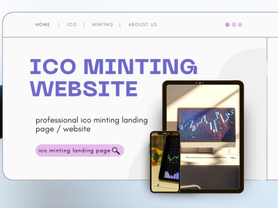 Get a responsive ico minting landing page, professional ico minting ...