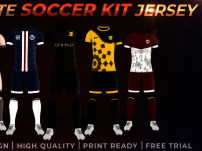 Design full kit soccer jersey design for soccer team | Upwork