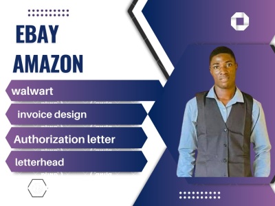 Amazon invoice design, authorization letter, ,letterhead | Upwork
