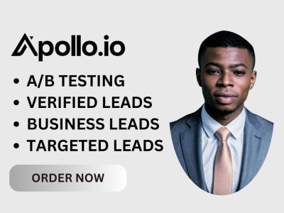 Apollo io leads, b2b leads generation, emails | Upwork