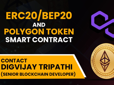 Custom ERC 20 | BEP 20 | Polygon Token | Smart Contract | Tokenization | Upwork