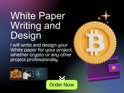 A professional white paper design and writing for ICO, crypto ...
