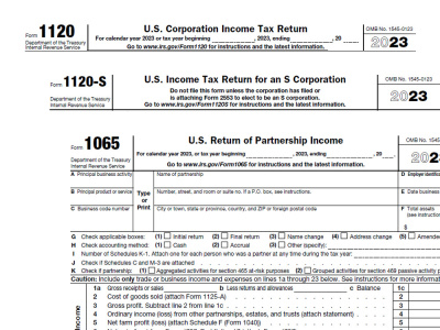 ⏺️Tax Prep - IRS Form 1120 | 1120-S | 1065 ⏺️ C-Corp | S-Corp ...