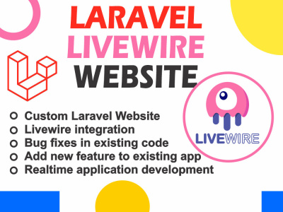 Website using laravel, livewire, tailwind CSS | Upwork